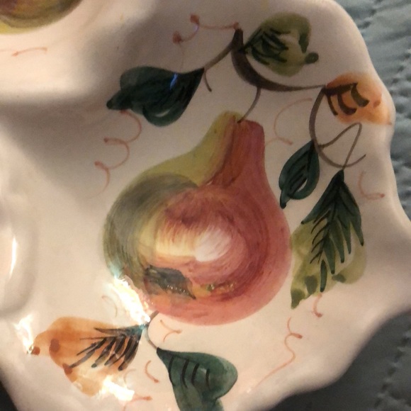 Dining | Vintage Italian Handpainted Relish Tray | Poshmark